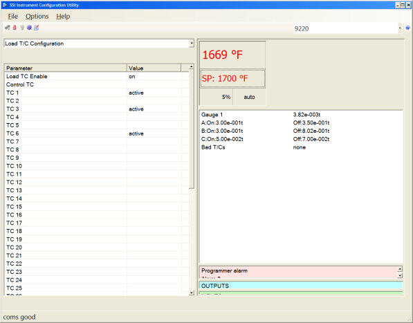 Load T/C Configuration